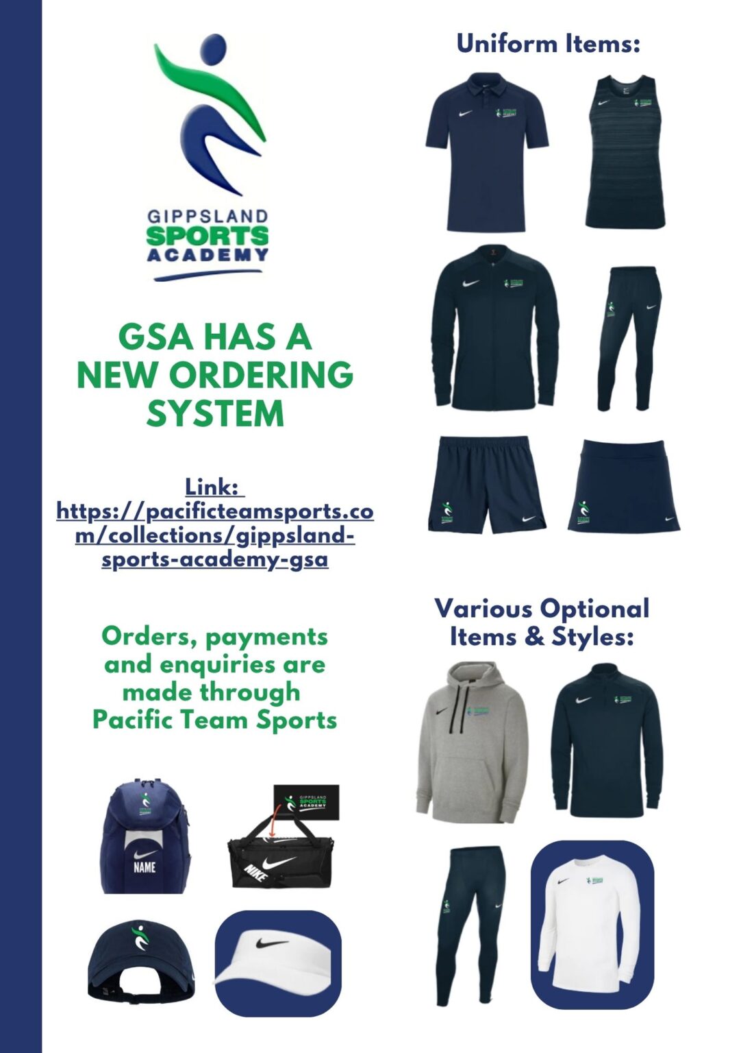 Uniform - Gippsland Sports Academy
